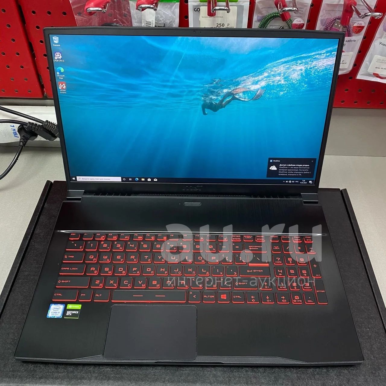 Ноутбук 17`` MSI MS-17F4 (Core i5 9300H 4/8*2.4GHz (4.1GHz),16gb DDR4 ...