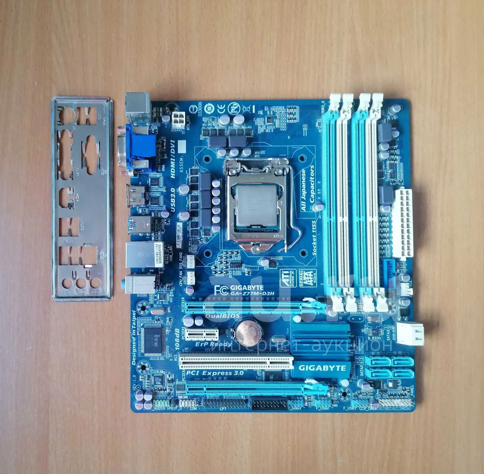 Материнская плата Gigabyte GA-Z77M-D3H (LGA1155, Z77, SATA3.0, USB3.0 ...
