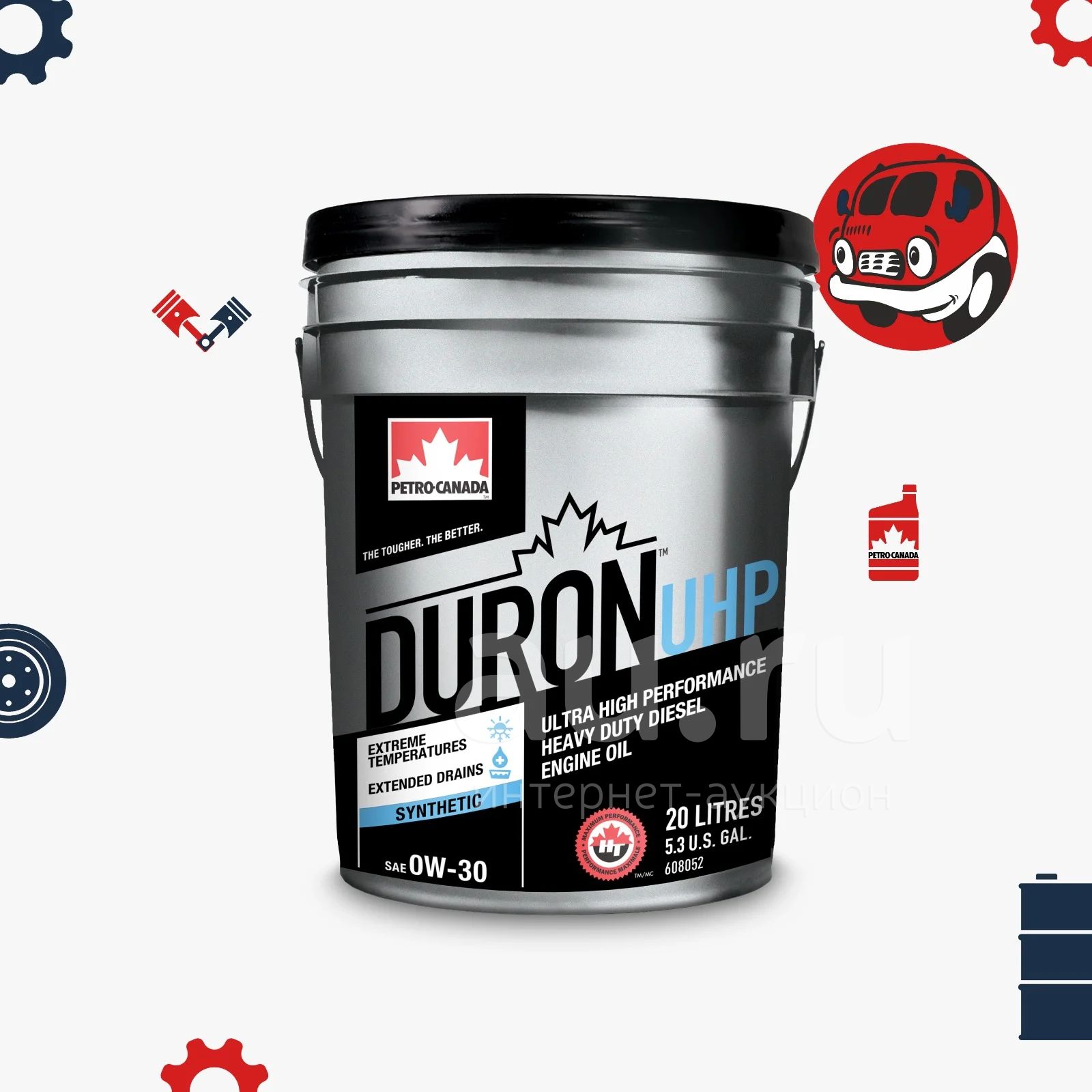 Автомасло Petro-Canada DURON UHP 0W-30 моторное масло 20,0 л. Петро ...