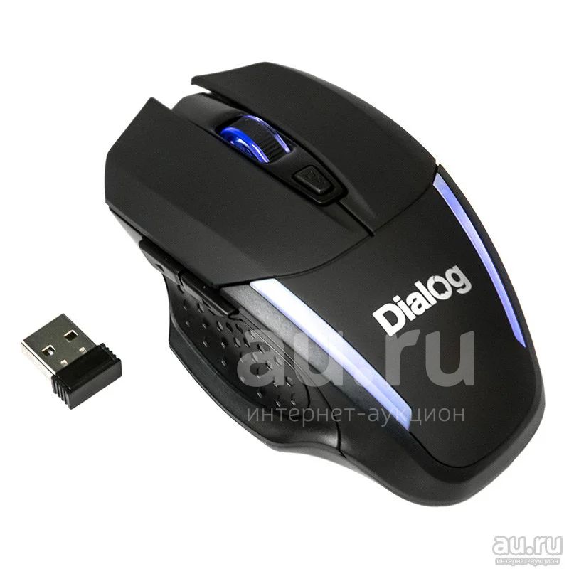 Мышь беспроводная Dialog Katana MROK-10U USB, 6 кнопок, подсветка, 800 ...