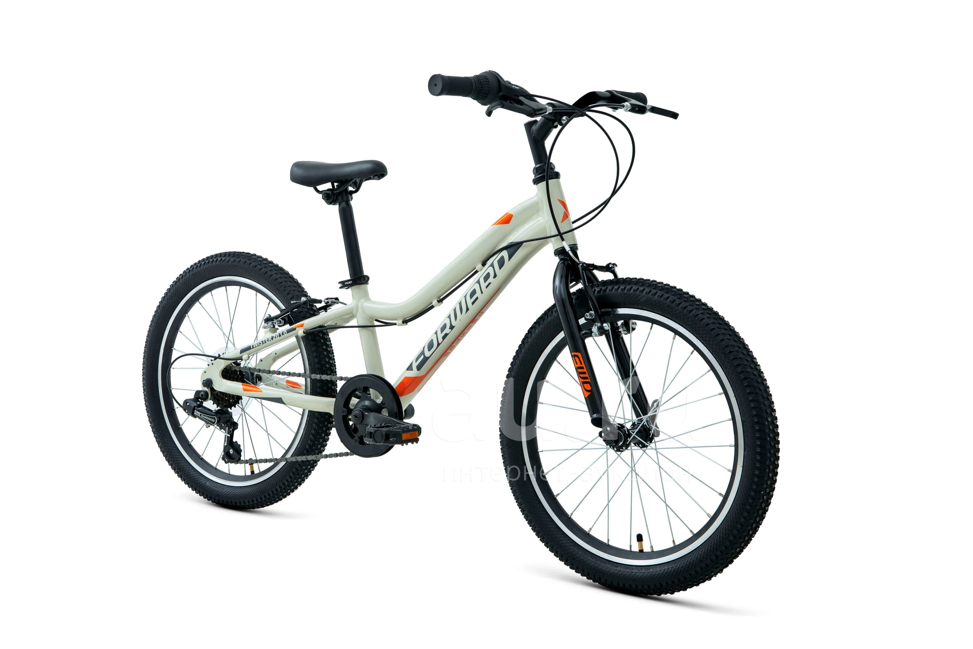 Велосипед детский Forward Twister 1.0 d-20 1x7 (2022) 10" серый ...