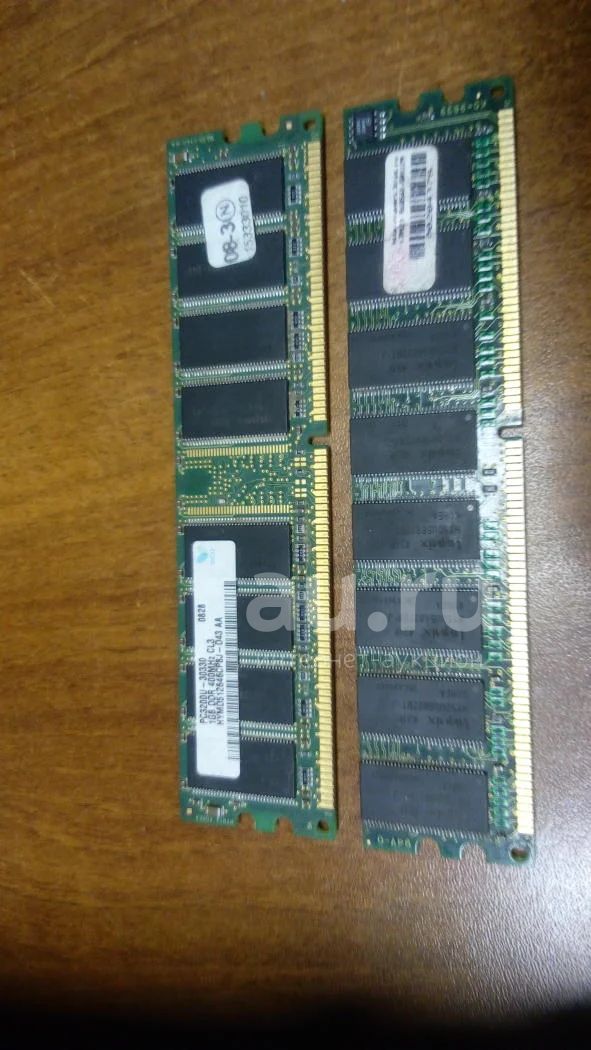 Оперативная память две планки Ddr1 1gb вторая неизвестно — купить в