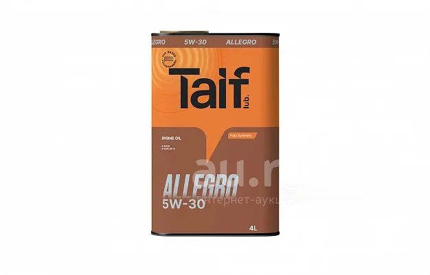 Масло моторное TAIF Allegro 5W-20, 1 л API SP, ILSAC GF-6А — купить в ...