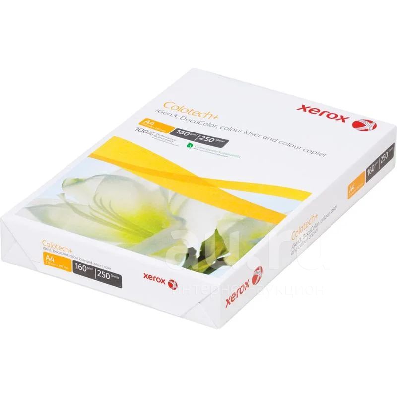Бумага для цветной лазерной печати Xerox Colotech+ (А4, 160 г/кв.м, 250 ...