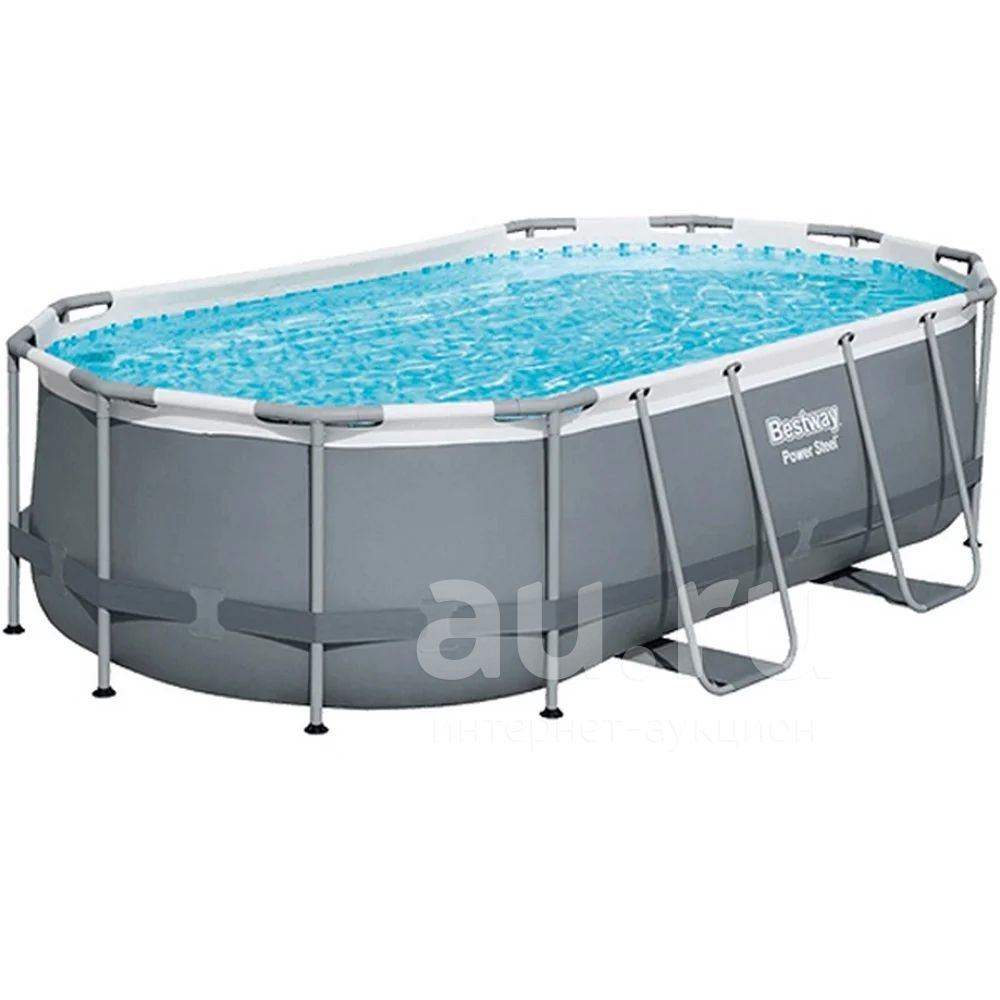 Бассейн каркасный BESTWAY Power Steel овальный 427х250х100см (филь.нас ...