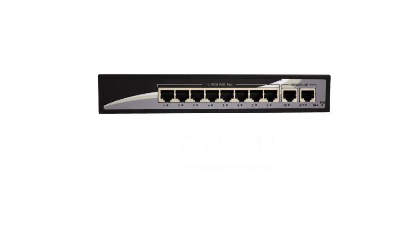 Коммутатор TSn-8P10V 10 портовый PoE Ethernet 8 PoE Ethernet 10/100Мб ...