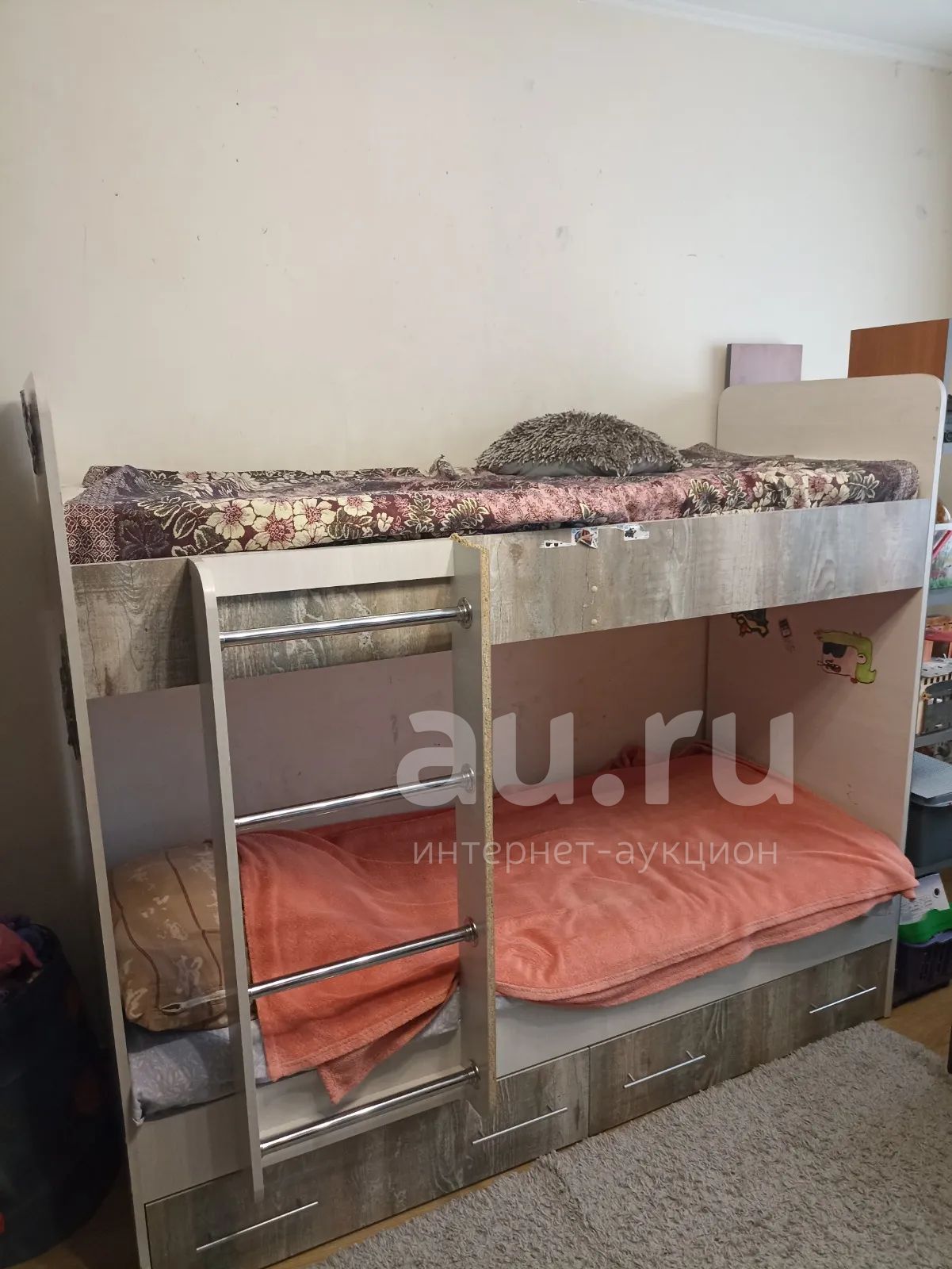 Детская двухярусная кровать — купить в Красноярске Состояние Б у