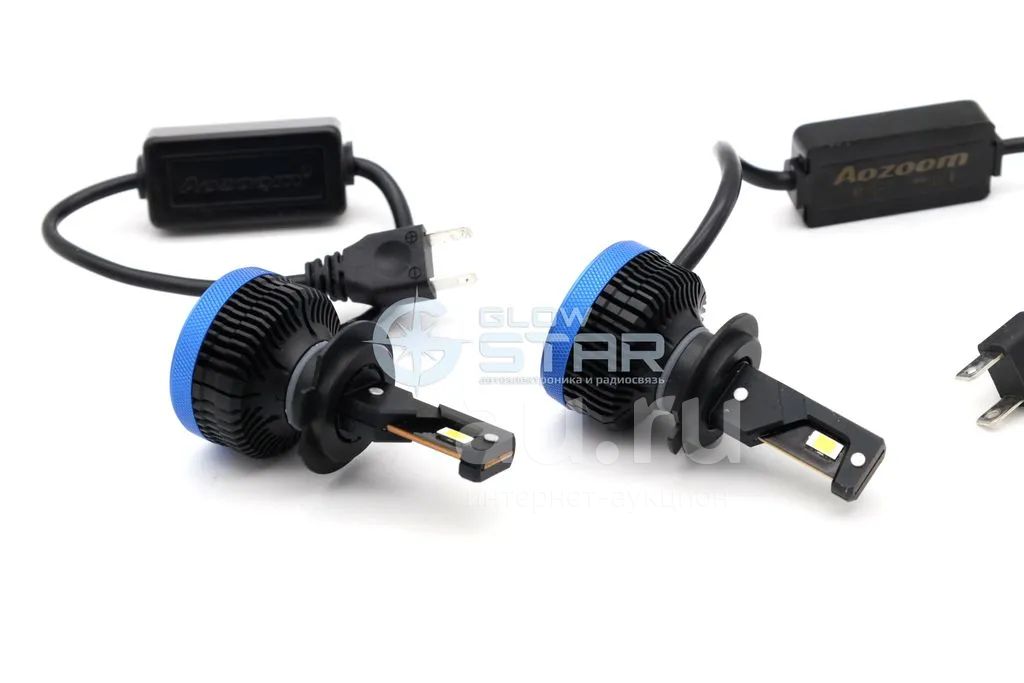 Автомобильные светодиодные LED лампы Aozoom P5 H7 с радиатором, 12V ...