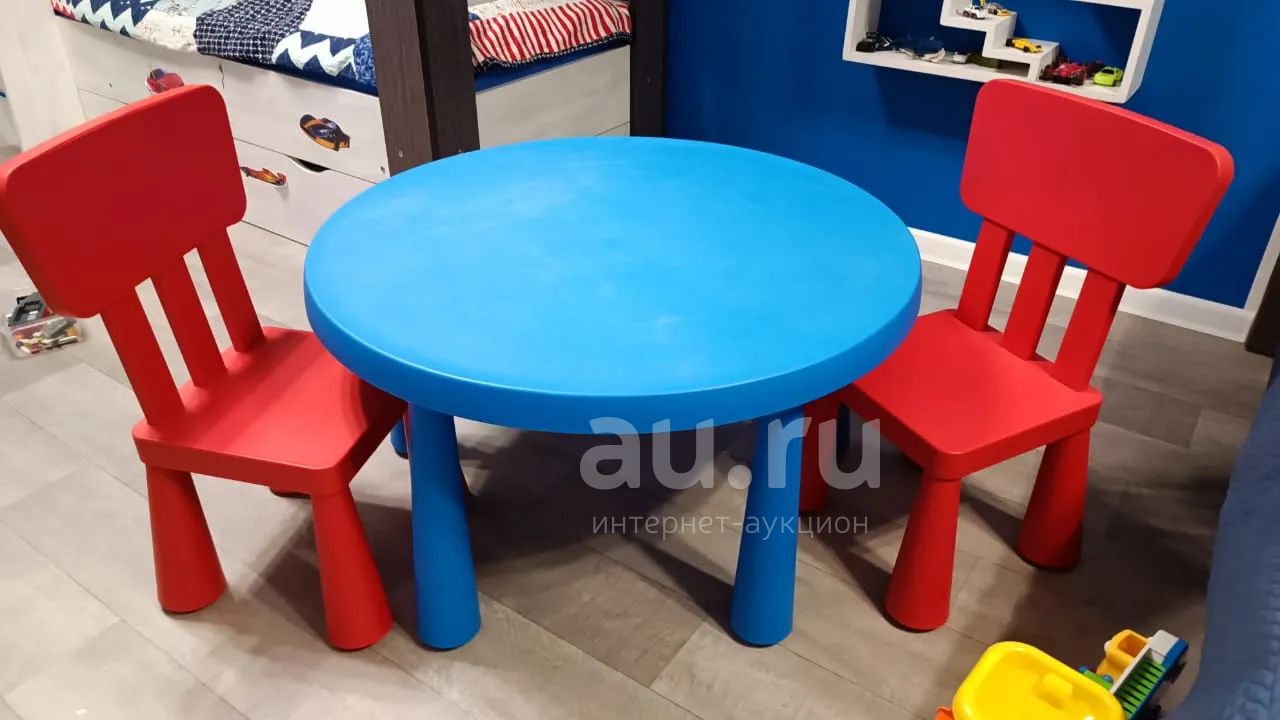 ИКЕА Маммут Стол + 2 стула. IKEA — купить в Красноярске. Состояние: Б/у ...