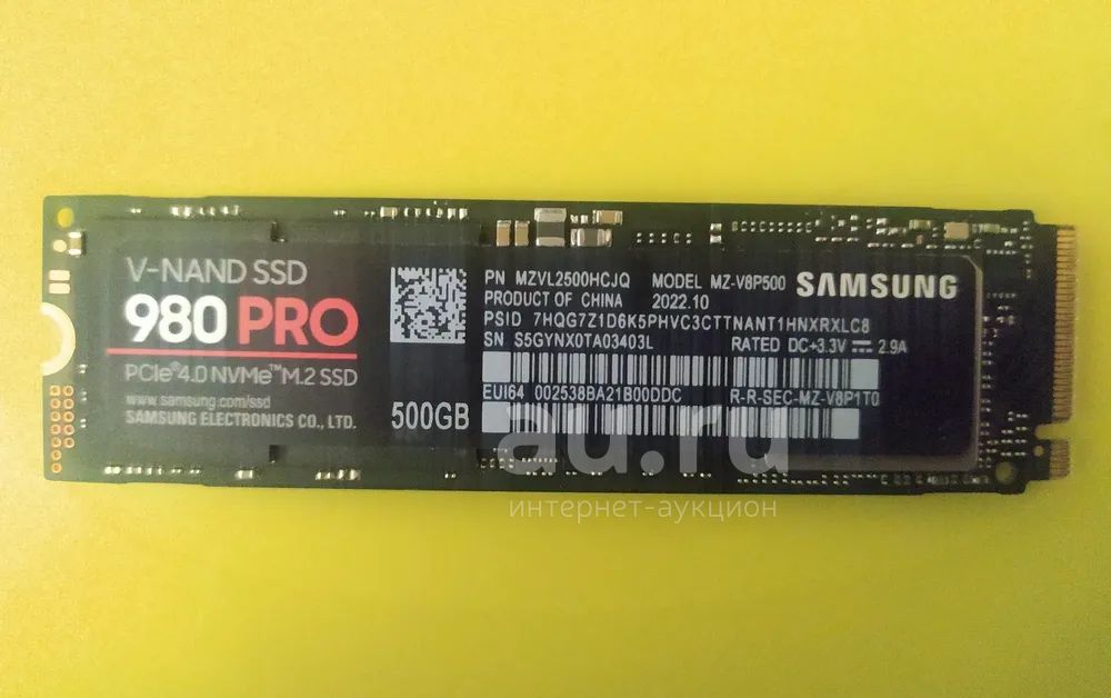 500 ГБ SSD M.2 накопитель Samsung 980 PRO [MZ-V8P500BW] — купить в ...