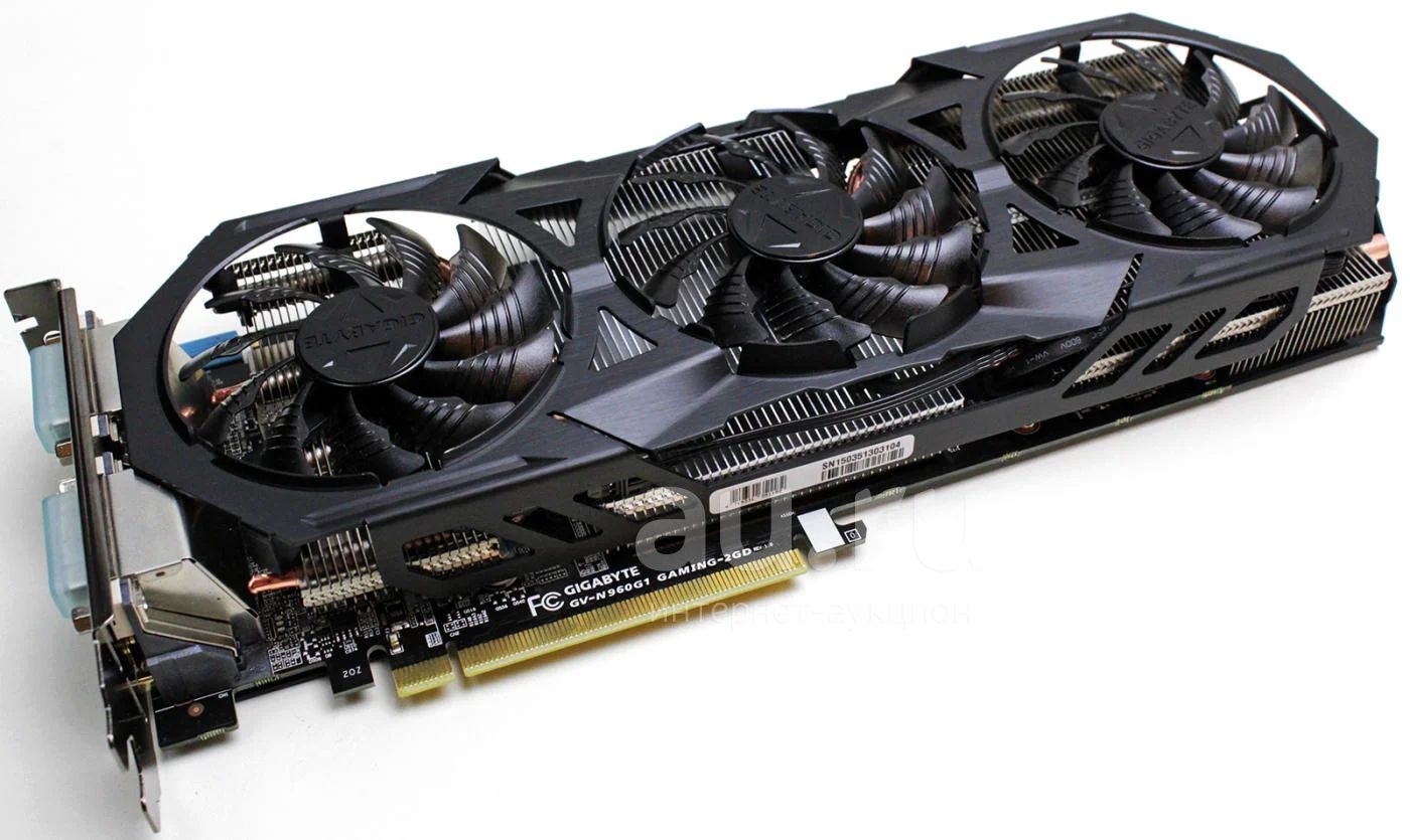 Игровая видеокарта на 4 гигабайта Nvidia Gigabyte GTX 960 G1 Gaming rev ...