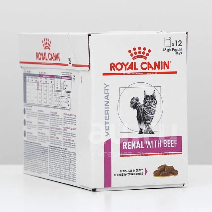 Royal Canin (Роял Канин) Renal (Ренал) с говядиной (в соусе) , пауч 85г ...