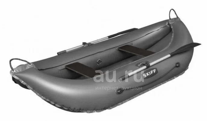 Лодка ПВХ гребная SibRiver SKIFF -265/ Мана-260 цвет Серый (Длина 2,65 ...