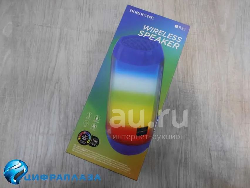 Портативная колонка BOROFONE BR25 (Bluetooth/USB/TF/5Вт) светящаяся ...