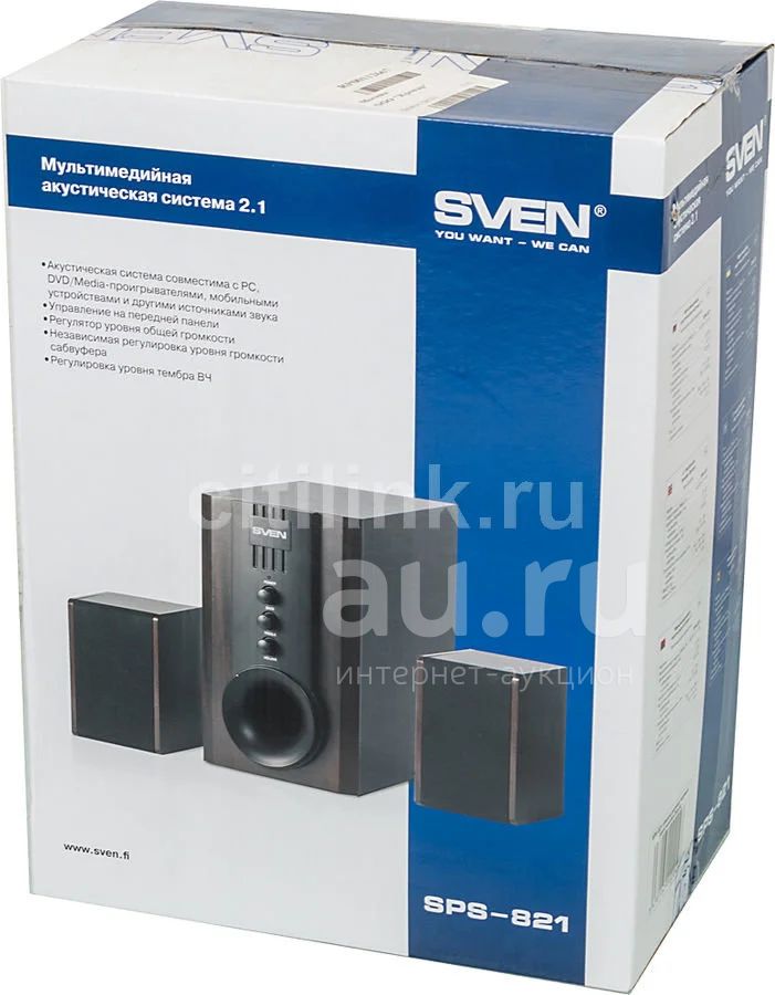 Колонки SVEN SPS-821, 2.1 новые, почти за пол цены — купить в ...