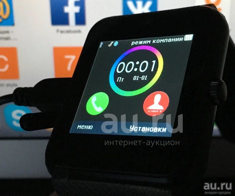 Умные часы Smart Watch GT08 чёрные / наручные смарт-воч GT 08 вотч ...