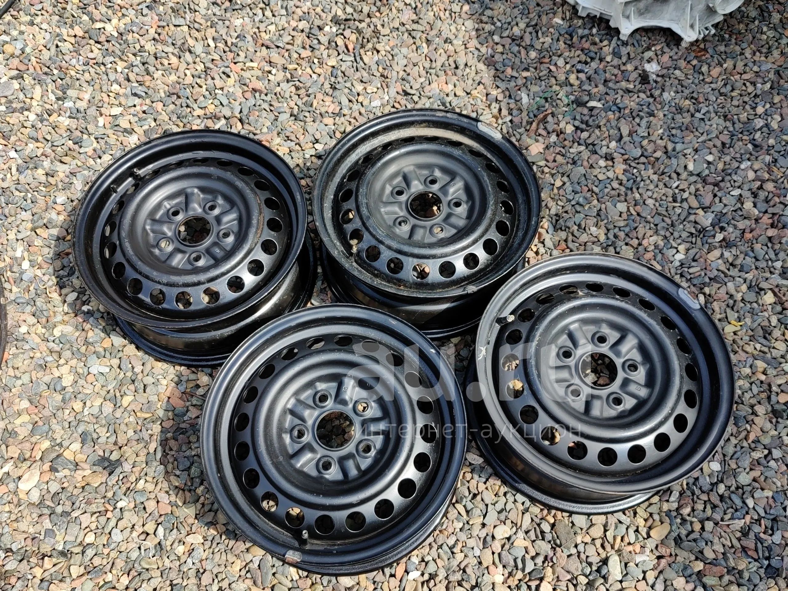Штамповки R15 5x114.3 6JJ черные колёса штампы диски — купить в ...