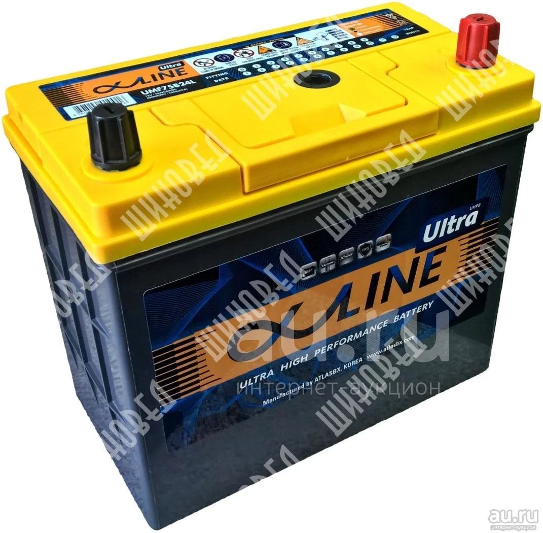 Аккумулятор AlphaLine Ultra UMF 75 B24 L (59/550) обратная (- +) тонкие ...