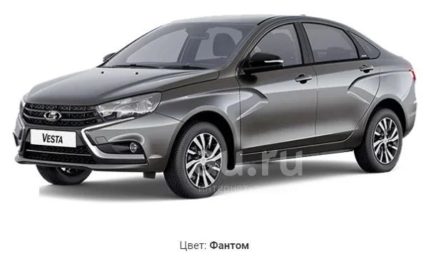 Новый передний Заводской Бампер Лада Веста (Lada Vesta) в цвет Фантом ...