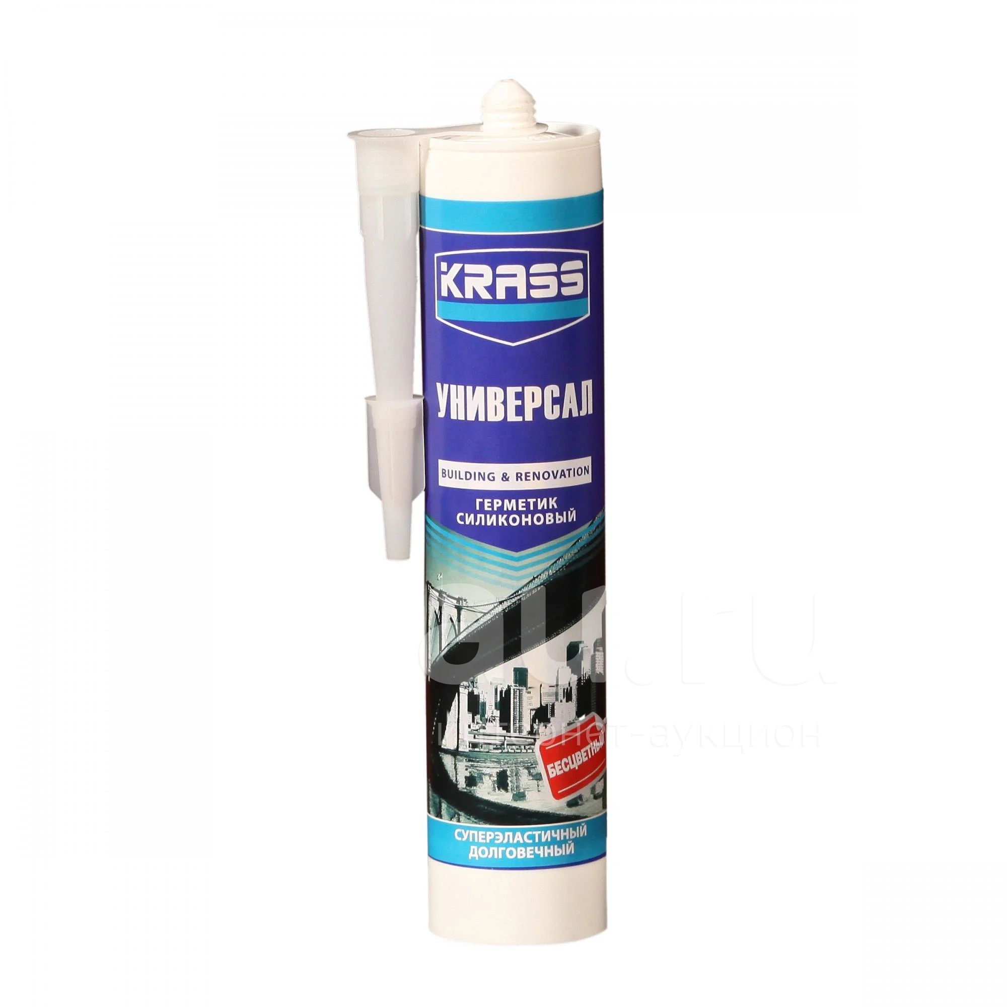 Герметик KRASS Ultraseal силиконовый универсальный бесцветный 260мл ...