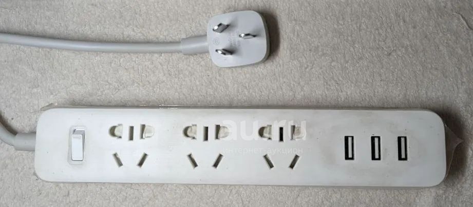 Xiaomi Mi Power Strip - удлинитель/сетевой фильтр, 3 розетки + 3 USB, 1 ...