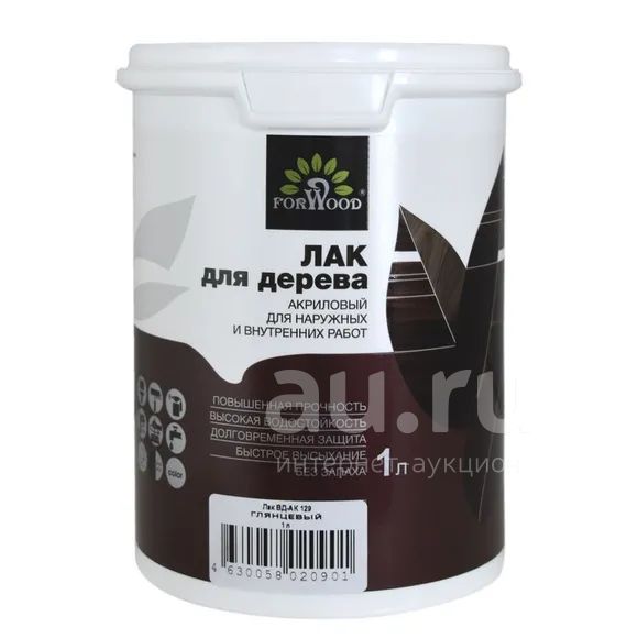 Forwood Лак для дерева акриловый без запаха 1л — купить в Красноярске ...
