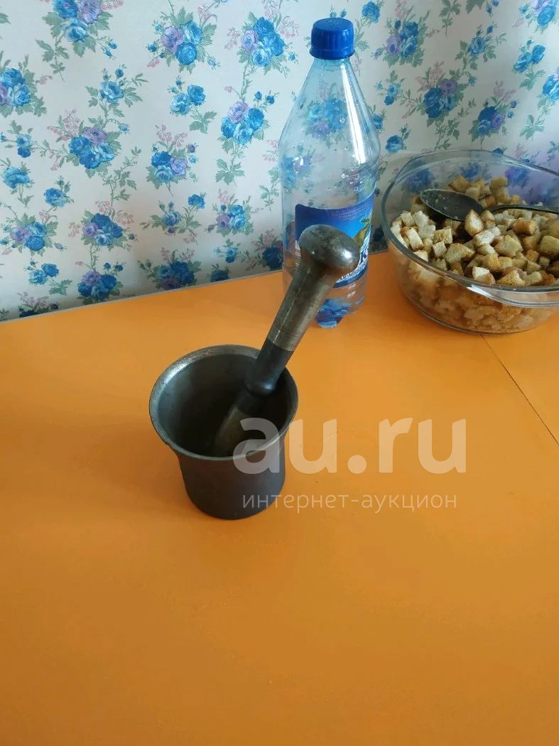 Ступка чугунная старинная СССР — купить в Красноярске. Состояние ...