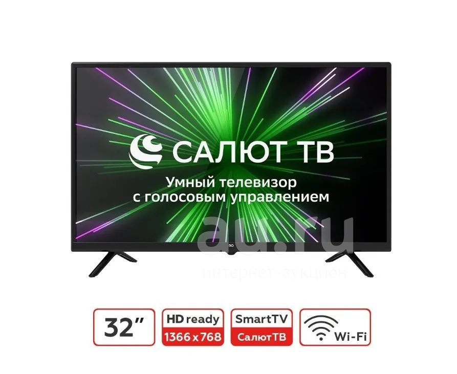 Телевизор BQ 32S09B SmartTV 32" — купить в Красноярске. Состояние ...