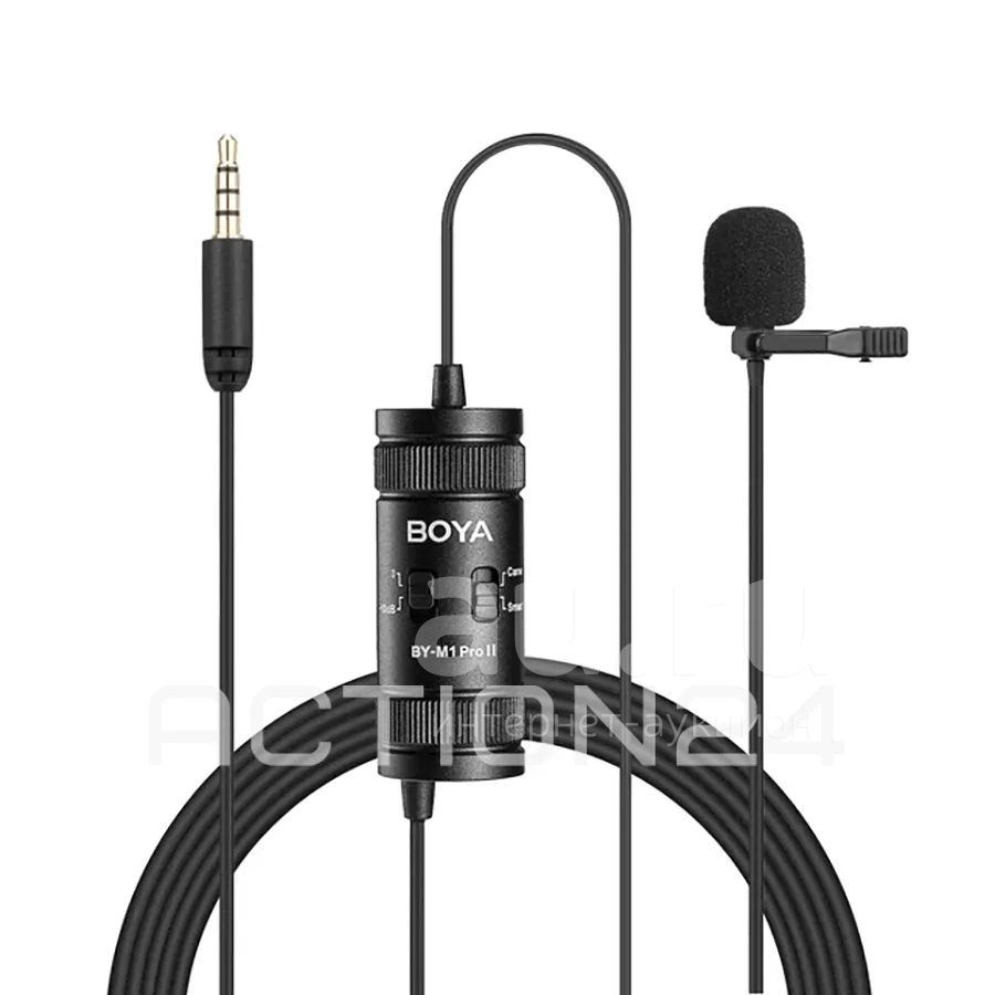 Петличный микрофон Boya BY-M1 Pro II — купить в Красноярске. Микрофоны ...