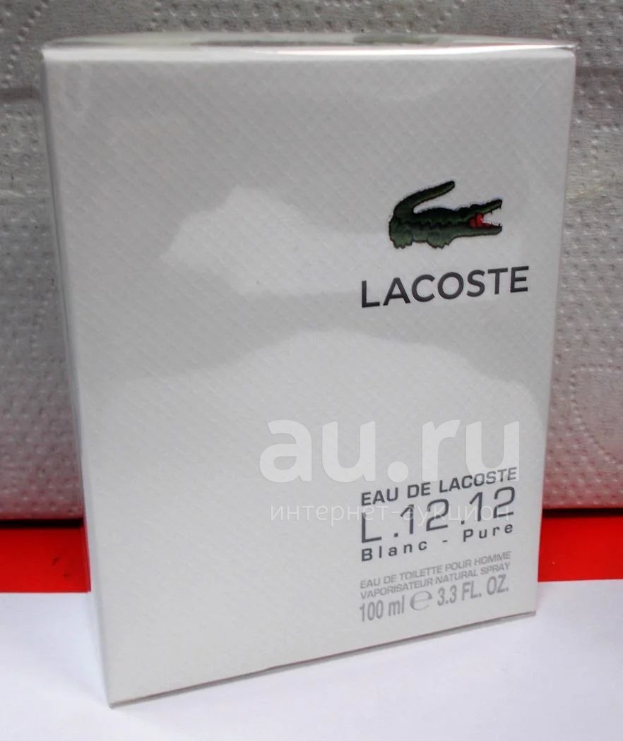 Туалетная вода Lacoste Eau de Lacoste L.12.12 Blanc Pure 100ml мужская ...