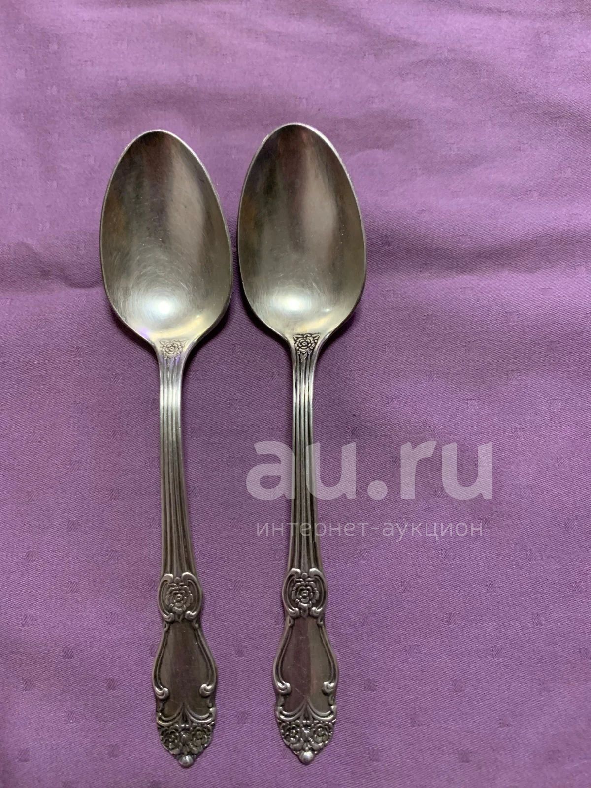 Чайные мельхиоровые ложки,2 шт. СССР. — купить в Красноярске. Состояние ...