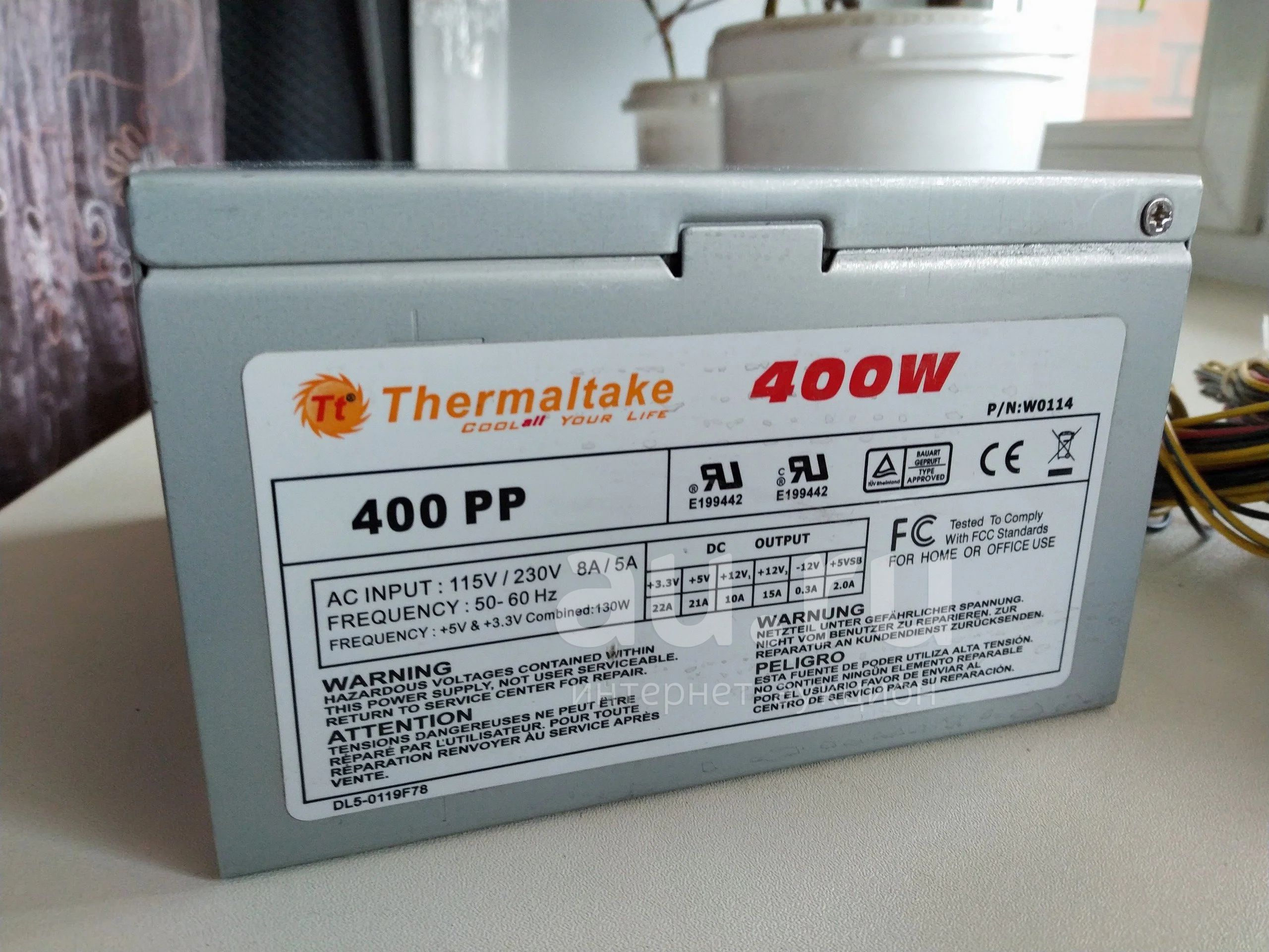 Блок питания Thermaltake 400PP - 400 Ватт — купить в Красноярске ...