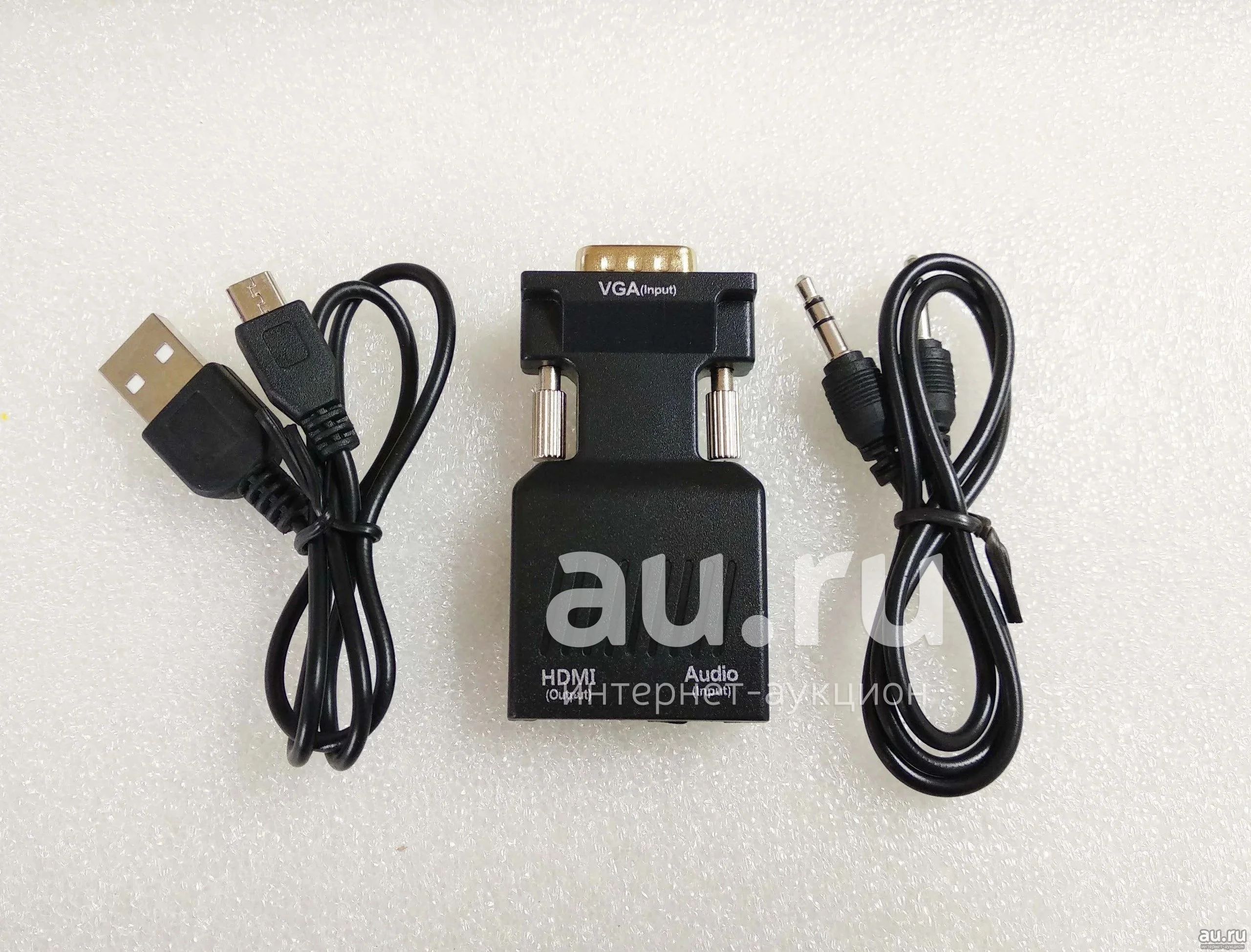 Адаптер переходник с VGA на HDMI с аудио входом AUX VGA2HDMI подключить ...
