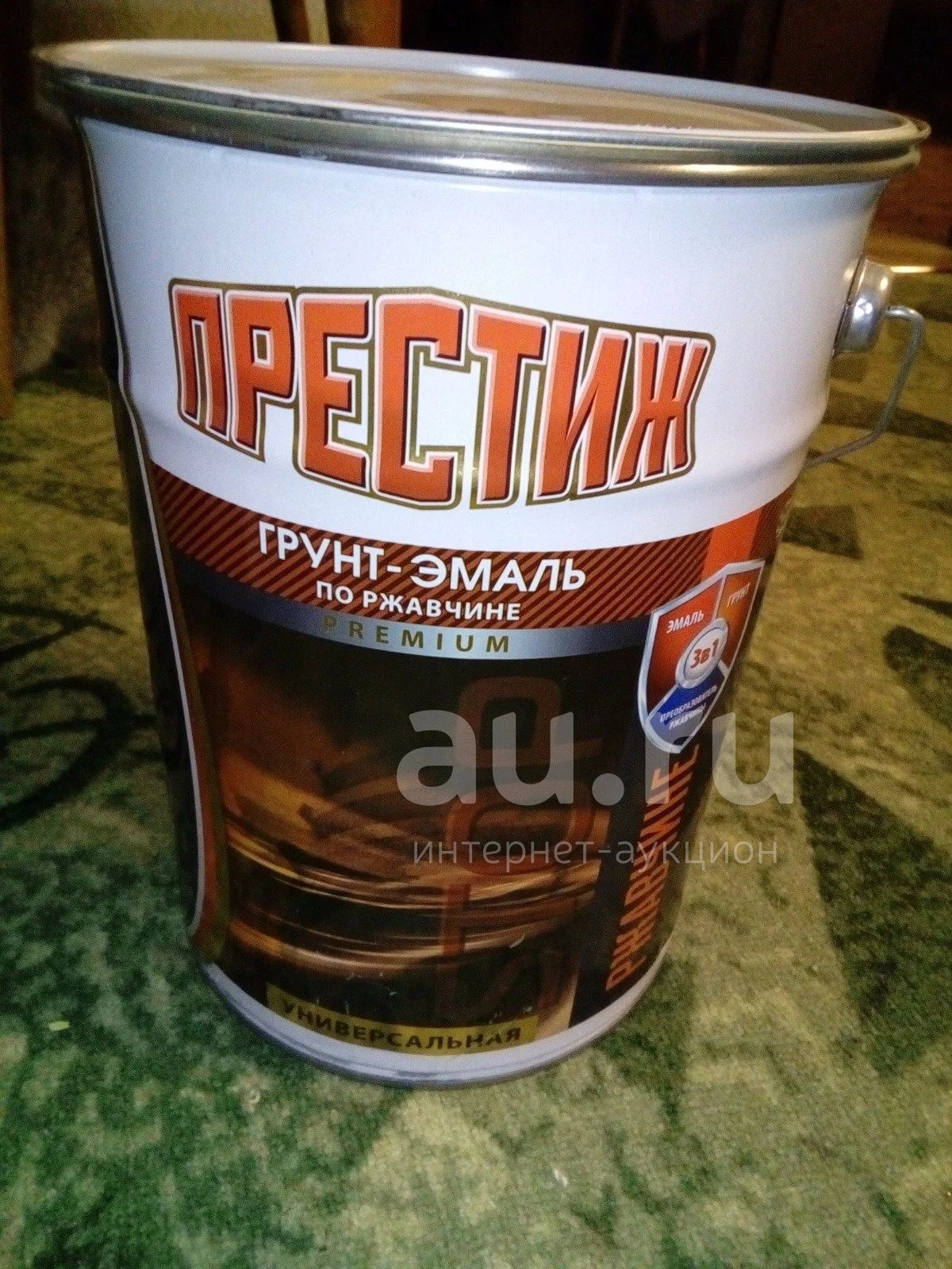 краска 3в1 по ржавчене 5кг серая — купить в Красноярске. Состояние ...