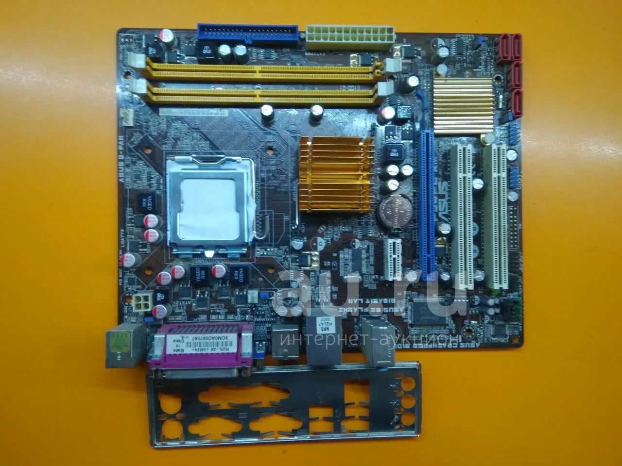 Б\У материнская плата для компьютера Asus P5QPL-AM, 775, Micro-ATX ...