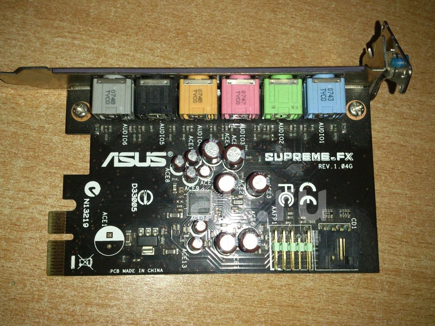 Звуковая карта Sound card PCI-E x1 ASUS Supreme-FX rev 1. 04G — купить ...