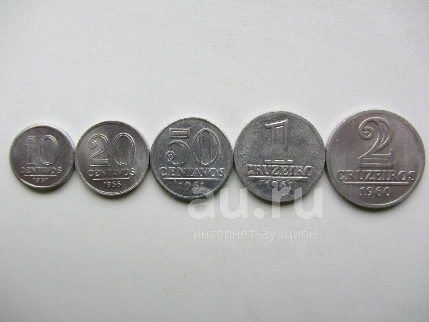 Бразилия набор из 5 монет 1956-1961 г — купить в Красноярске. Наборы ...