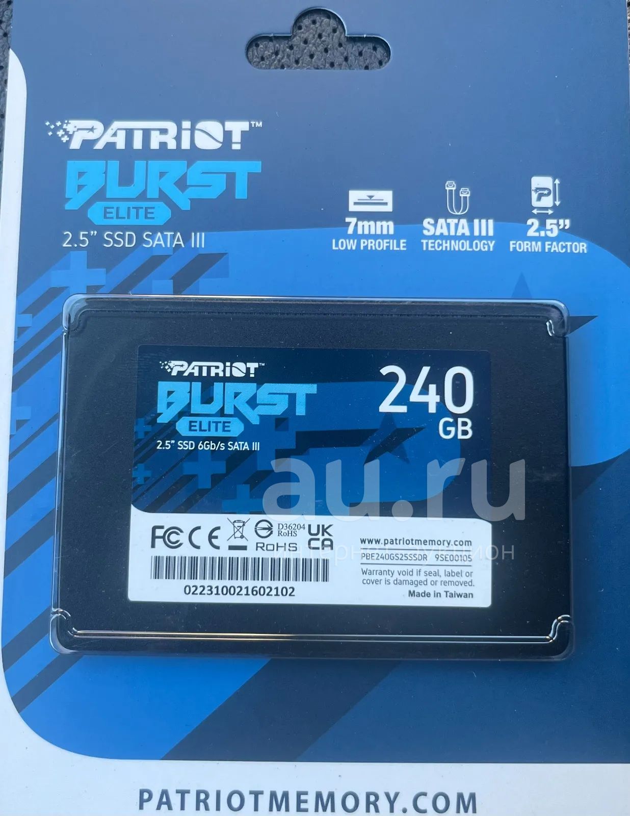 SSD диск PATRiOT 2.5" Burst Elite 240 Гб — купить в Красноярске ...