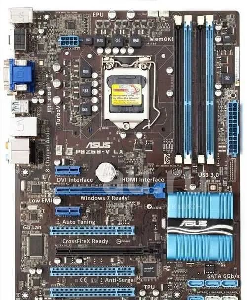 Asus P8Z68-V LX — купить в Красноярске. Состояние: Б/у. Материнские ...