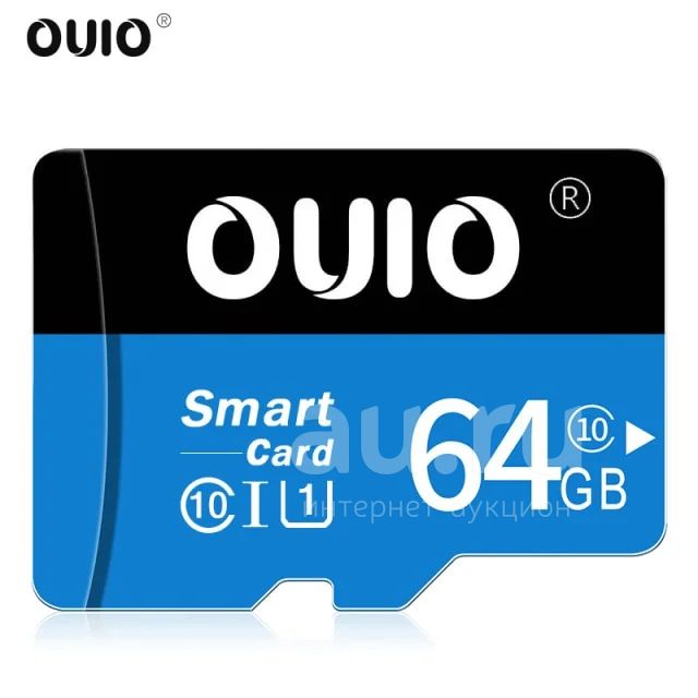 Карта памяти Micro-SD карта 64 Gb. Мини SD-карта 64 Гб. Класс 10. OUIO ...