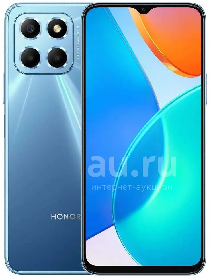 Смартфон HONOR X6 4/64 GB, Ocean Blue — купить в Красноярске. Состояние ...