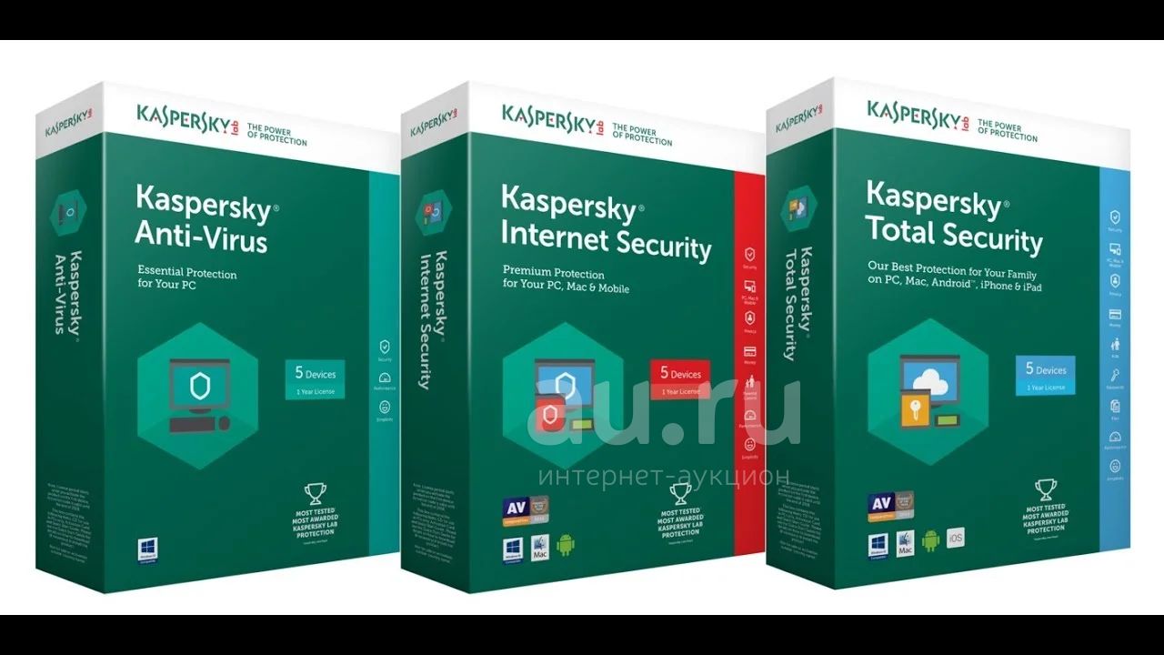 Антивирус Касперского/Kaspersky 1 год KIS, Total — купить в Красноярске ...