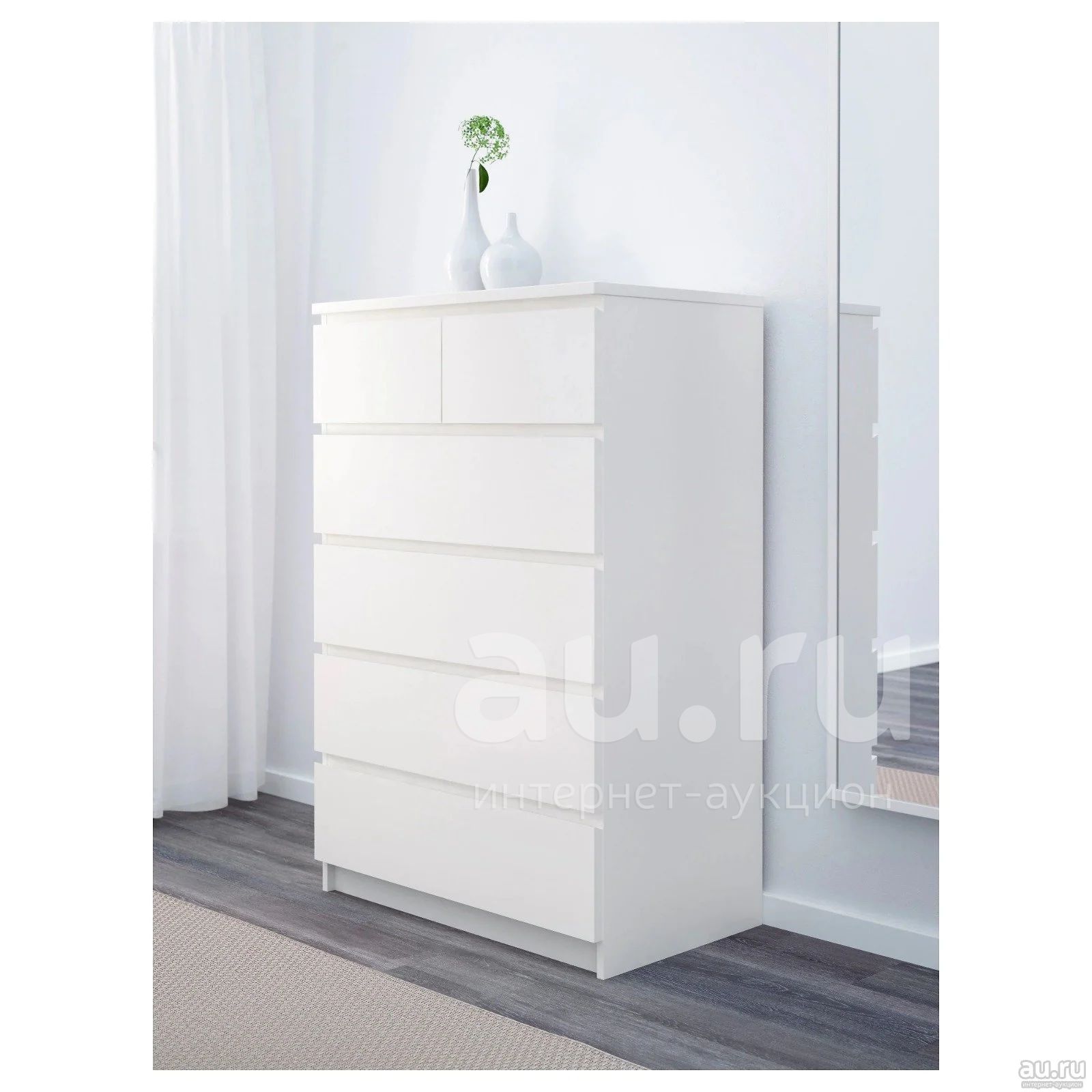 Комод белый IKEA Икеа Мальм 6 ящиков новый — купить в Красноярске ...