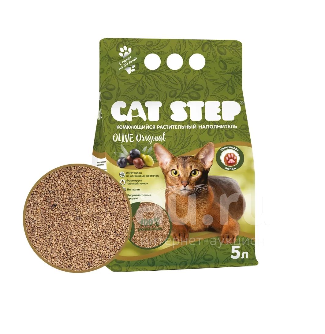 Кэт Стэп Комкующийся 5л - Оливковый (Cat Step) — купить в Красноярске ...