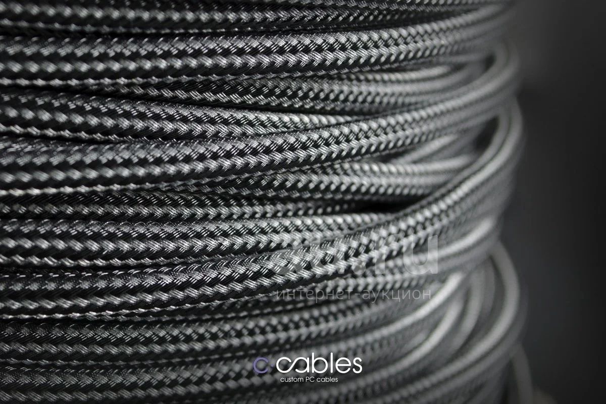 Оплетка Carbon fiber для проводов блока питания — купить в Красноярске ...