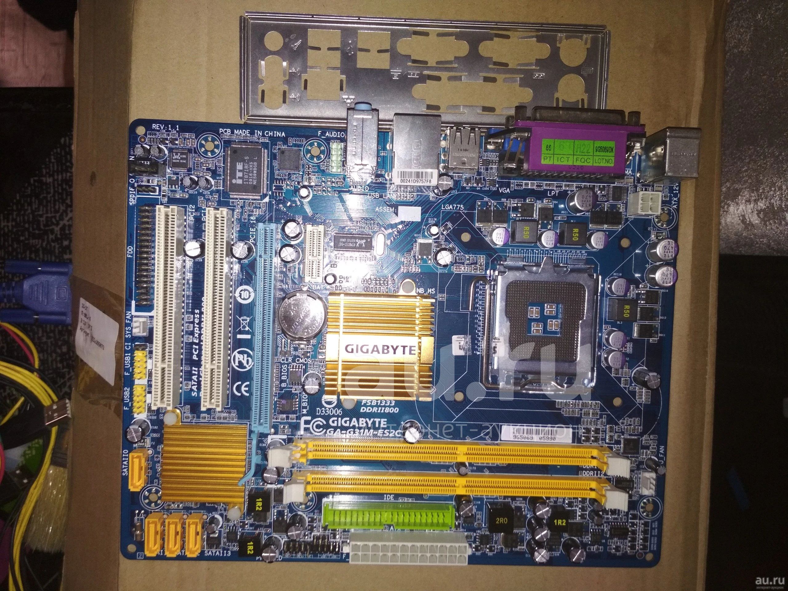 Мат. Плата Gigabyte ga-g31m-es2c (нюанс) — купить в Красноярске ...