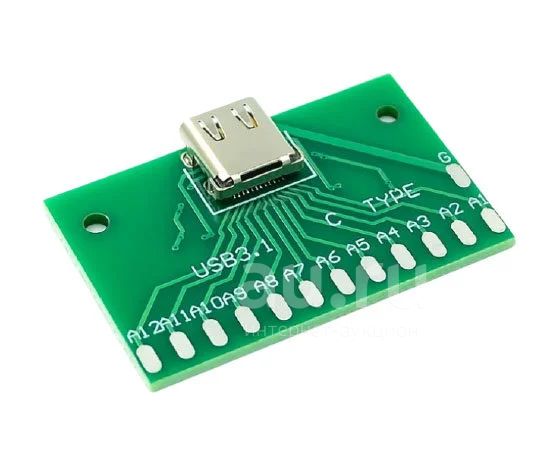 Гнездо Type-C 12 pin на плате — купить в Красноярске. Состояние: Новое ...