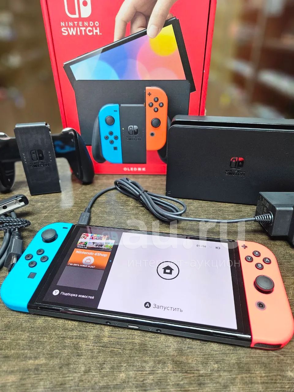 Nintendo Switch OLED 64gb Новая. Полный комплект. сыч свитч свич ...