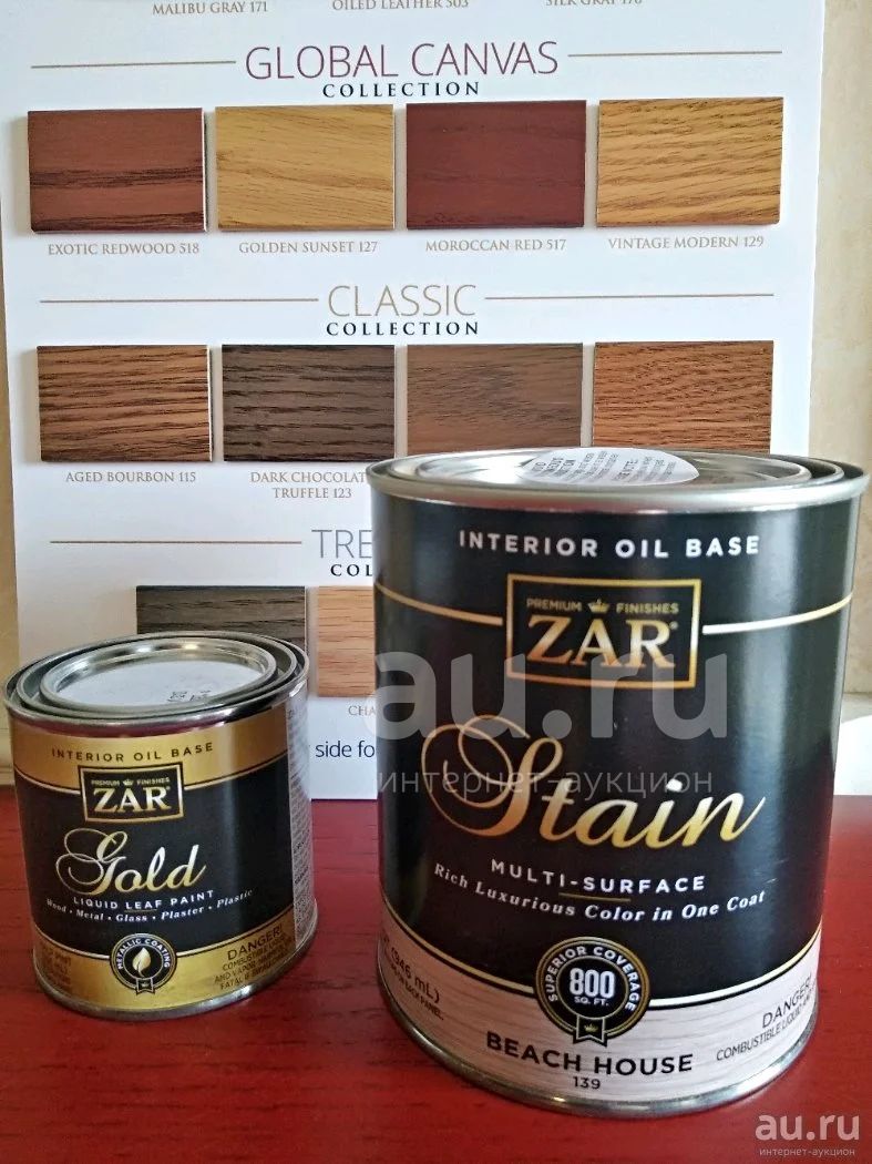 Белое масло для дерева Zar Wood Stain Oil Based 139 Beach House ...