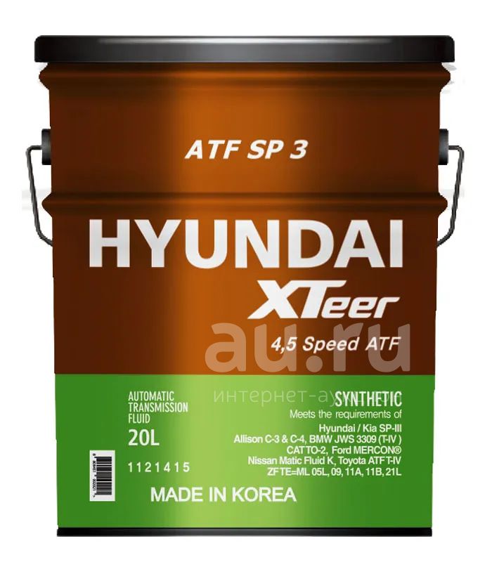 Масло трансмиссионное для АКПП hyundai / KIA SP3 SP-III 4,5 скоростей ...